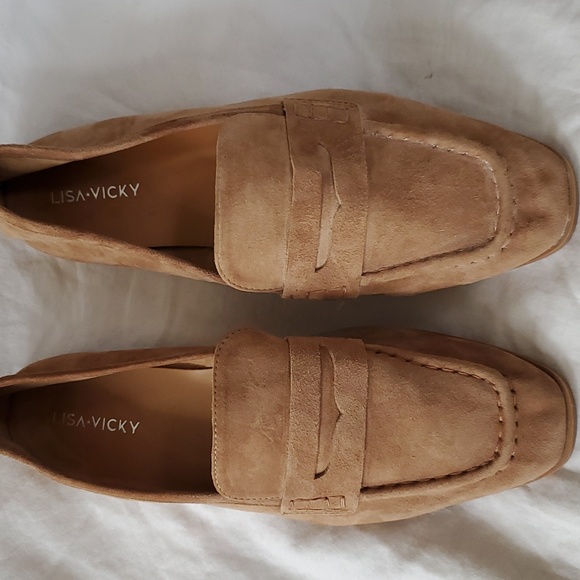 Lisa Vicky | Shoes | Lisa Vicky Size 85 M Cognac Suede Merit Penny ...